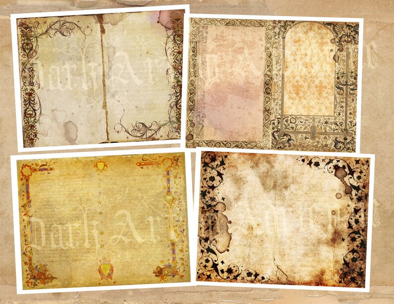 MEDIEVAL PAPERS SET: Volume One - Etsy