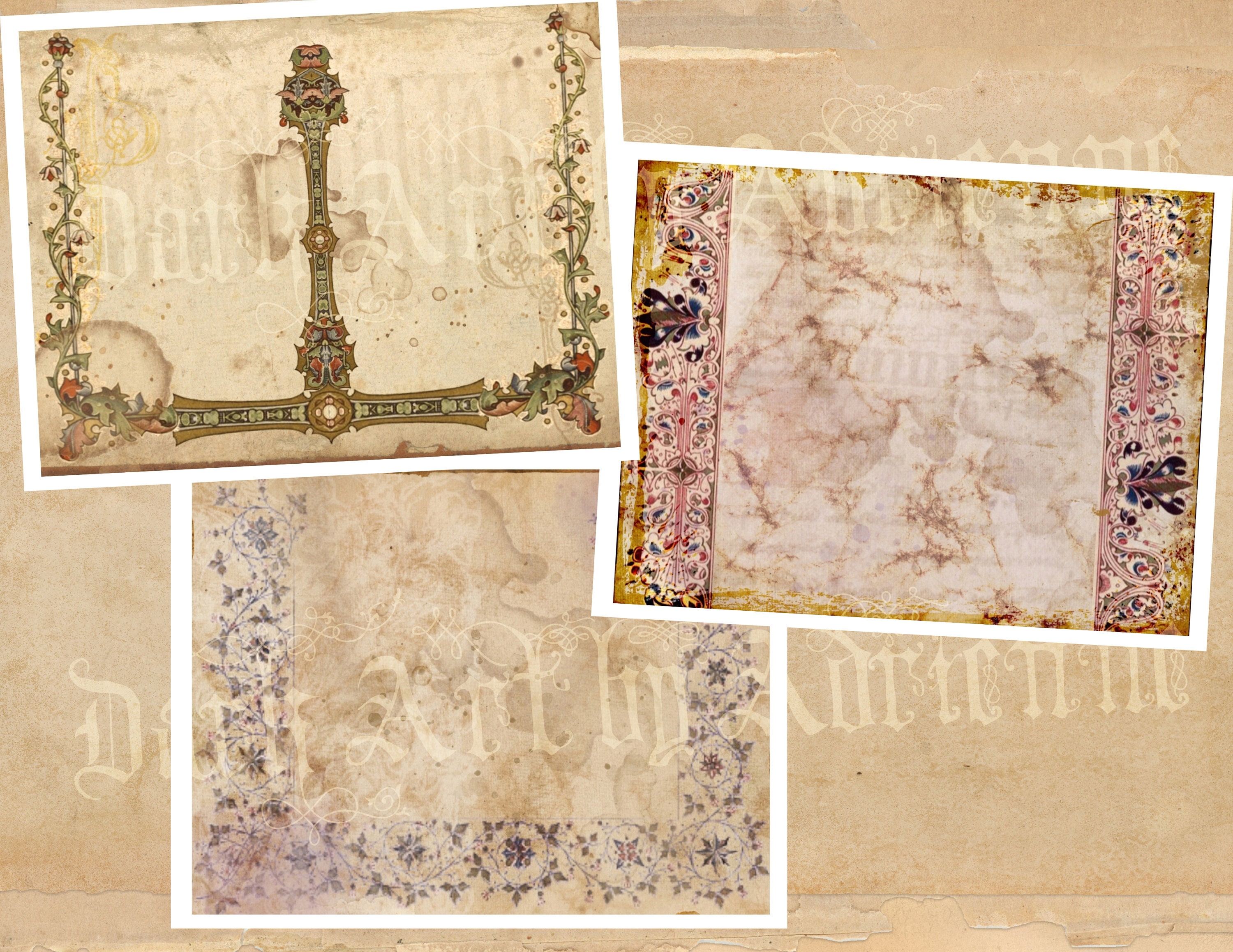 MEDIEVAL PAPERS SET: Volume One - Etsy
