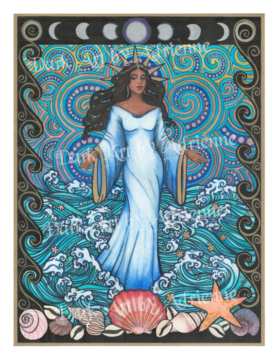 DIGITAL DOWNLOAD Yemaya by Night: Queen of the Waters - Etsy