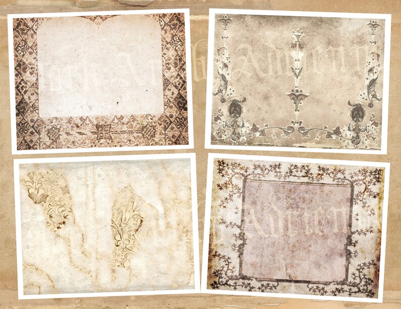 MEDIEVAL PAPERS SET: Volume One - Etsy