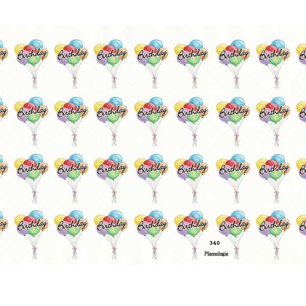 Birthday Planner Stickers - Etsy