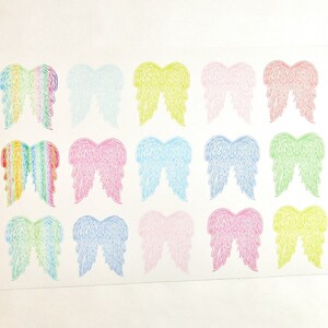 Angel Wings Stickers, Planner Stickers, BUJO Stickers, Wing Stickers - Etsy