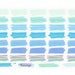 Blue Color Swatches Planner Stickers - Journal Stickers - Colour ...