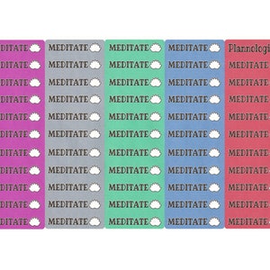 Meditation Stickers - Daily Meditation Planner Stickers - Meditate ...