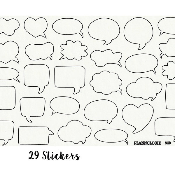 "speech Bubble Stickers" - Etsy