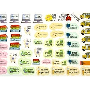 CUSTOM Teacher Planner Stickers - Teacher Stickers - School Stickers ...
