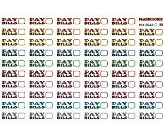 48 Cute Wifi Bill Icons/pay Bill/ Bills Reminder Planner Stickers - Etsy