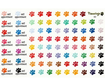 Vet Appointment Planner Reminder Stickers | Etsy