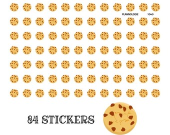 Cookie Stickers Chocolate Chip Cookies Baking Cooking - Etsy