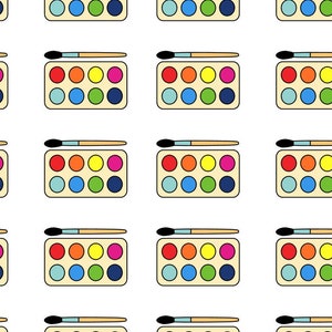 Watercolor Palette Art Icon - Arts and Craft Icon - Planner Stickers ...