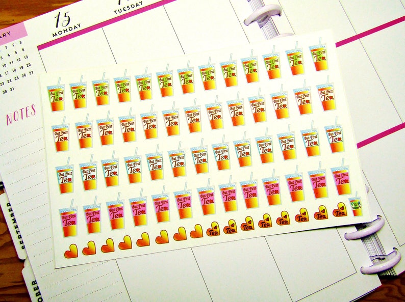 Sweet Tea Planner Stickers Iced Tea Stickers Sweet Tea - Etsy