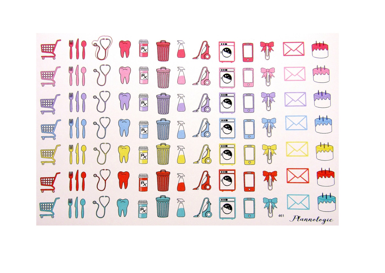 Icon Planner Stickers Daily Life Daily Icons Life - Etsy