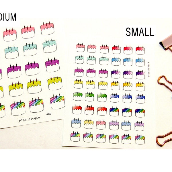 Birthday Planner Stickers - Etsy