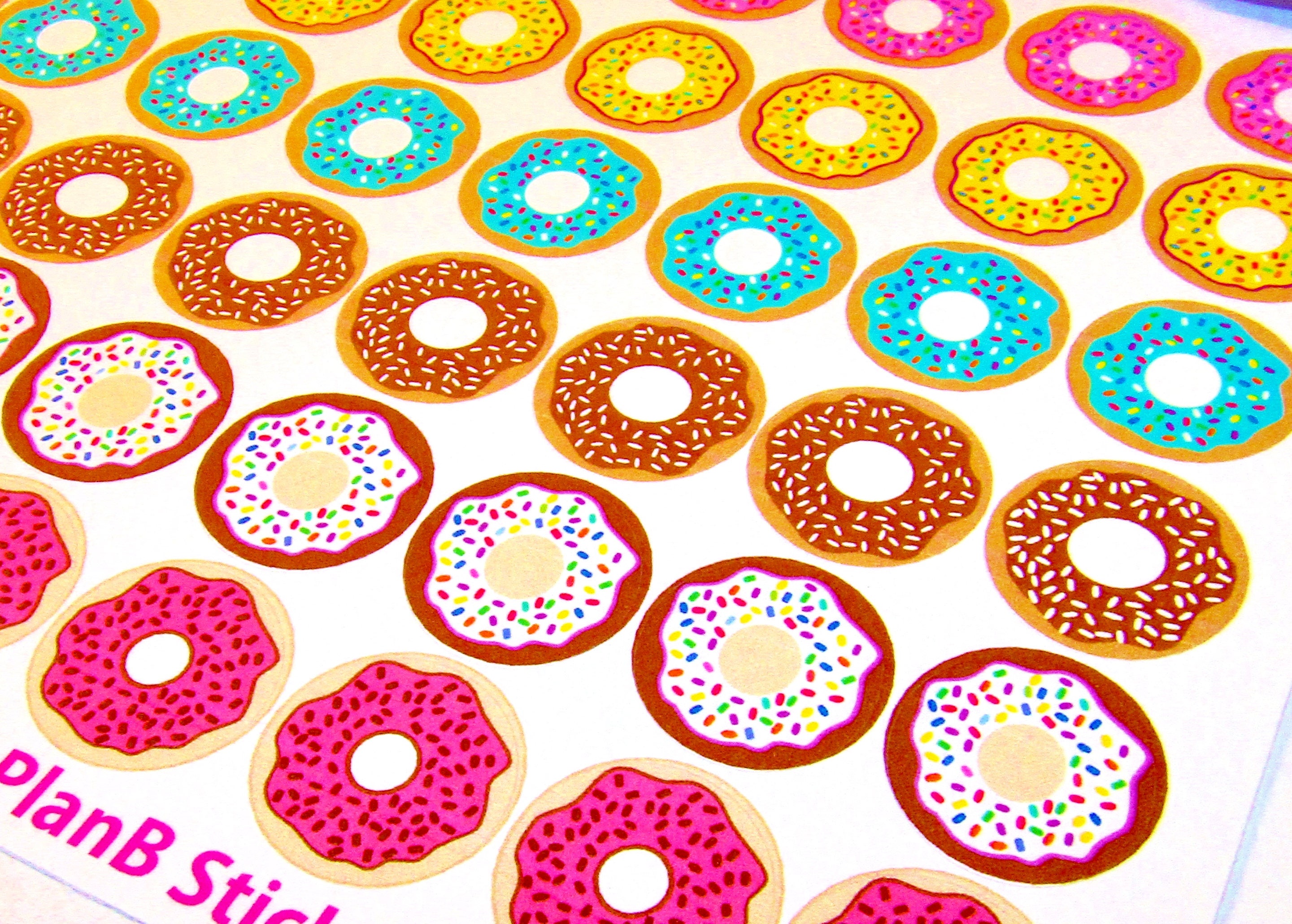 Donut Plannerstickers Donut Planner Journal Scrapbook | Etsy