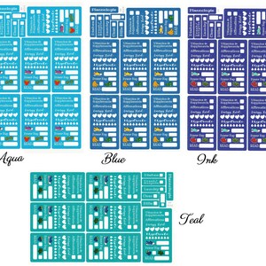 Daily Planner Checklists Stickers - One Color per Sheet, Also A Rainbow ...