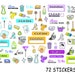 Book Icon Planner Stickers Stacks of Books Book Stickers Book Lover ...