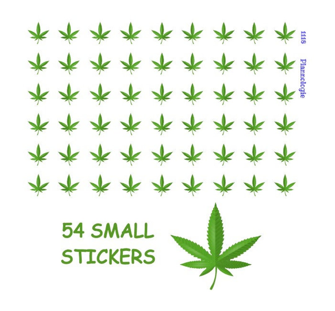 MARIJUANA Icon Stickers - Cannabis Stickers - Weed Stickers - Pot Leaf Stickers - Medical Weed ...