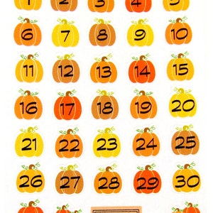 Pumpkin Date Covers Planner Stickers - Halloween Countdown - Pumpkin ...