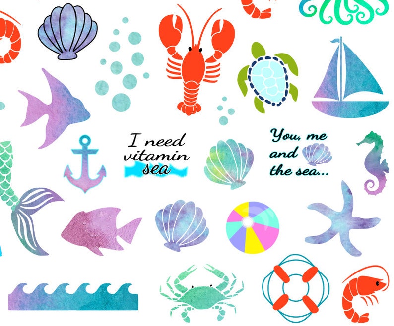 Under the Sea Stickers Sea Life Planer Stickers - Etsy