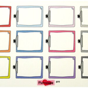 Clipboard Doodle Stickers - Study Exam Test School Stickers - Clipboard ...