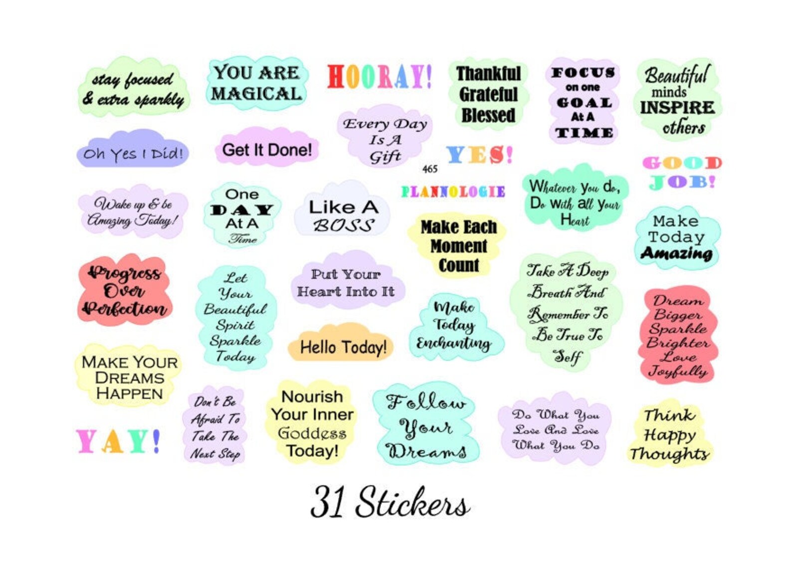 Adulting Planner Stickers Positive Stickers Success - Etsy