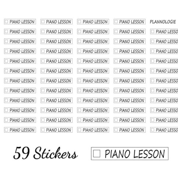 Piano Lessons Stickers - Etsy