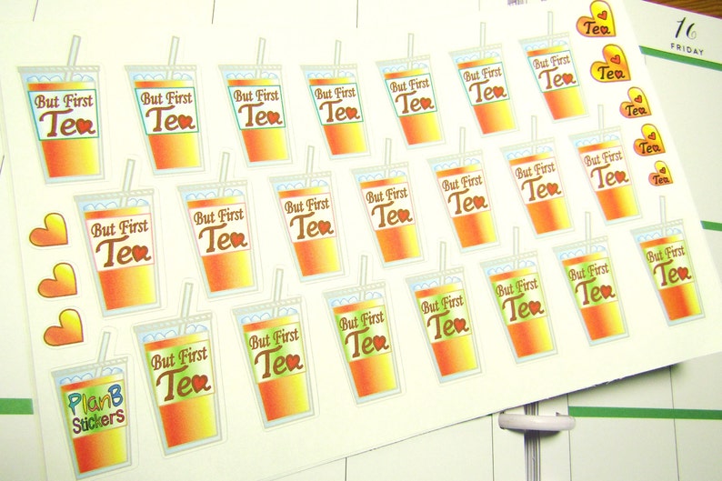Sweet Tea Stickers Iced Tea Stickers Planner Stickers - Etsy