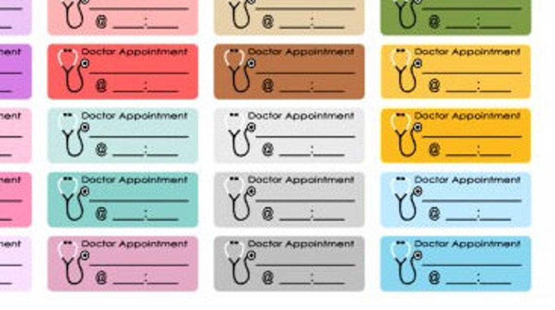 DOCTOR Appointment Planner Stickers - Etsy