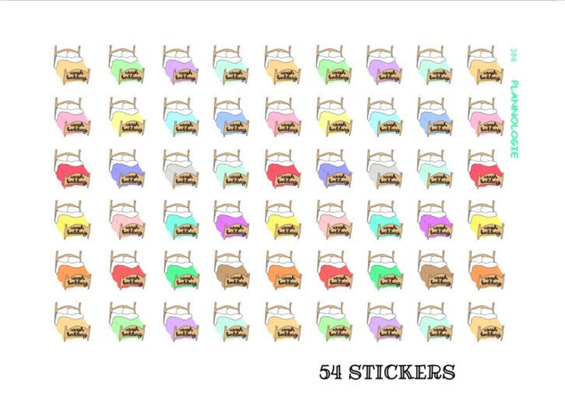 Wash Bedding Stickers Cleaning Stickers Functional Stickers - Etsy