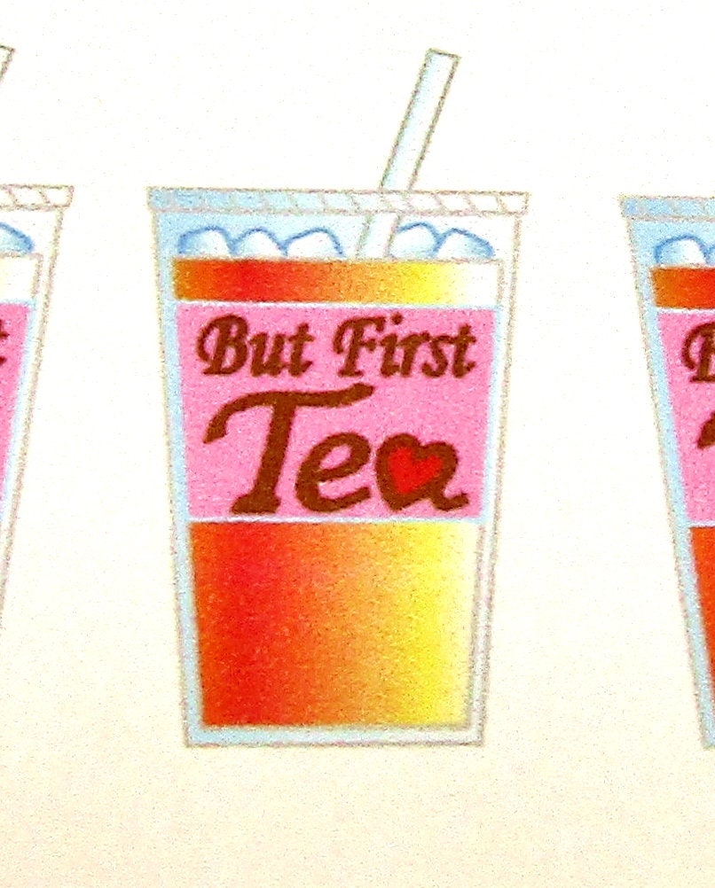 Sweet Tea Stickers Iced Tea Stickers Planner Stickers - Etsy