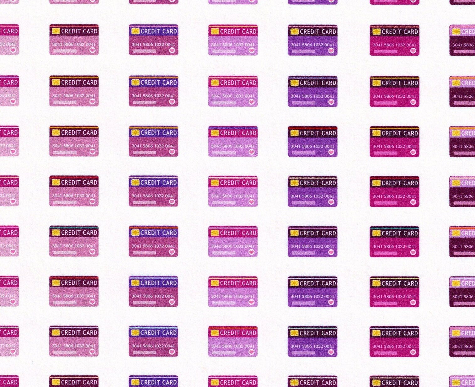 Credit Card Planner Stickers Bill Pay Stickers Bill | Etsy