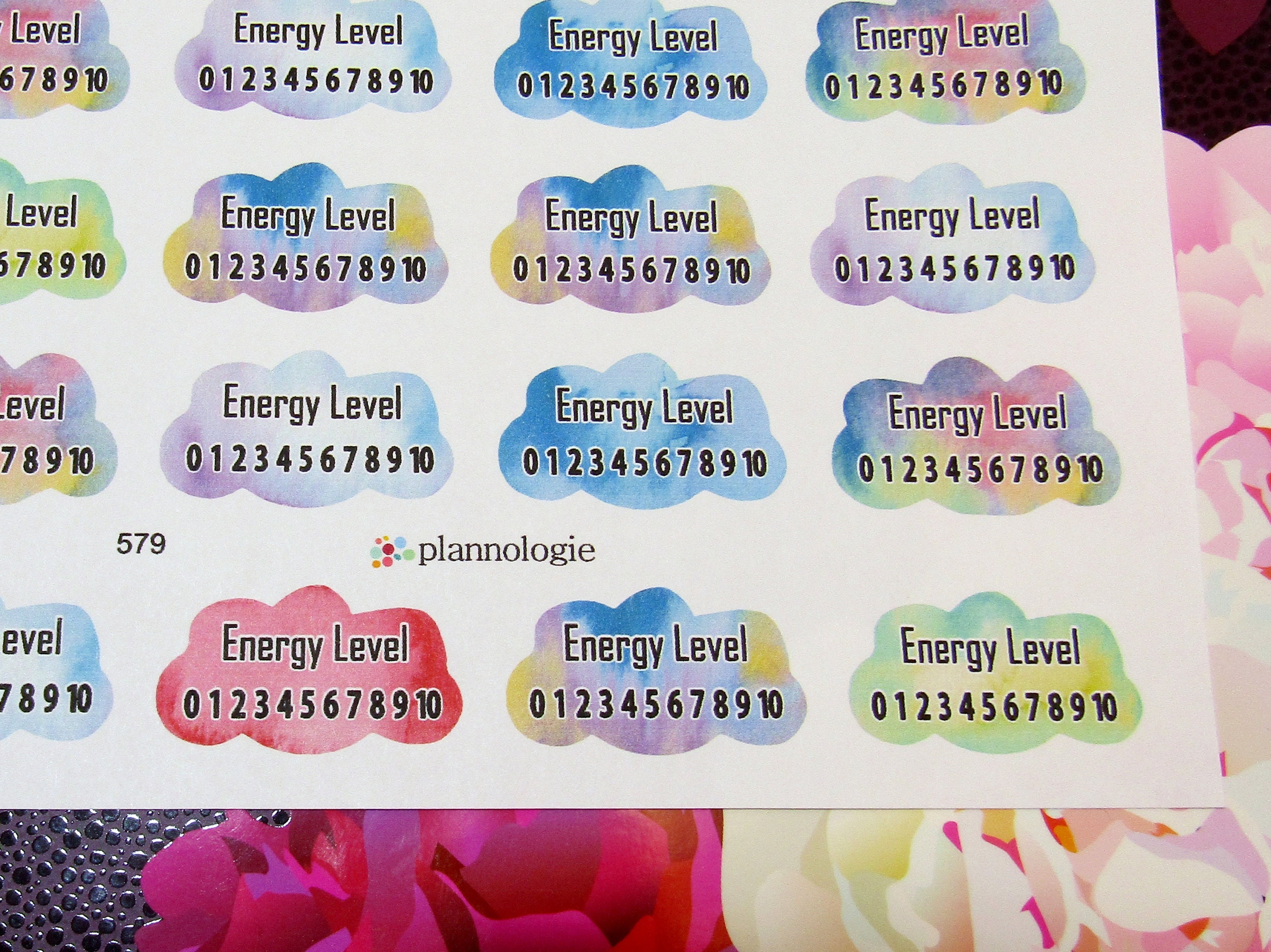 Energy Level Tracker Stickers for Your Planner or Journal - Etsy