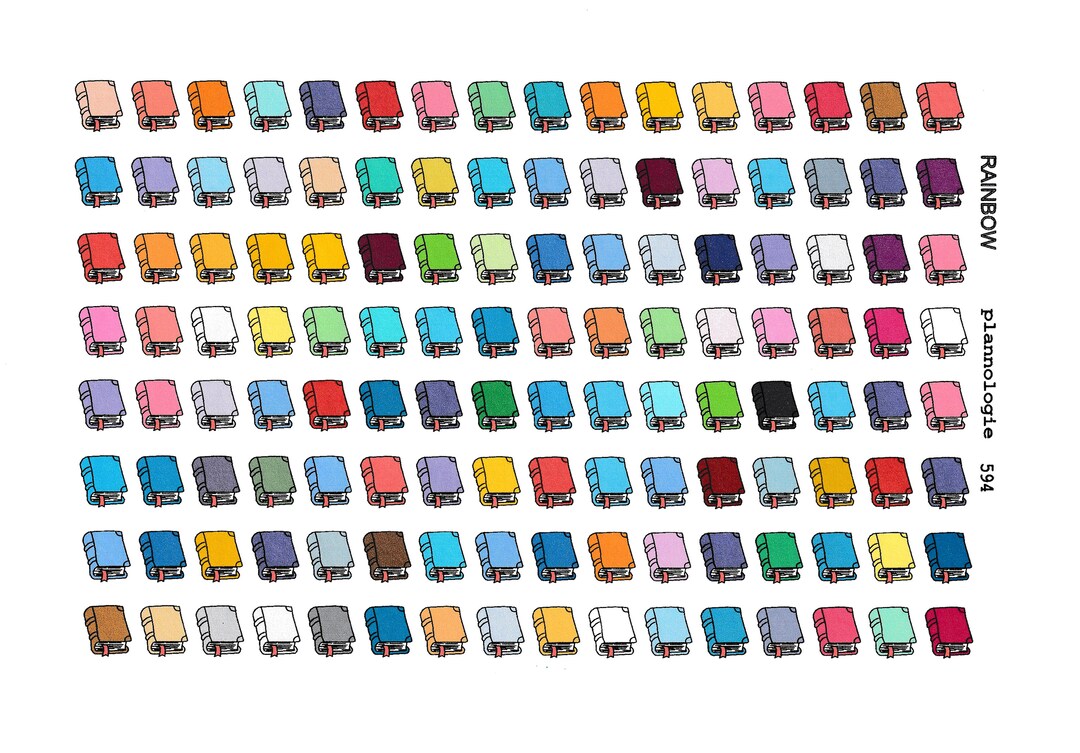 Book Lover Icon Stickers - Book Planner Stickers - Reading Challenge ...