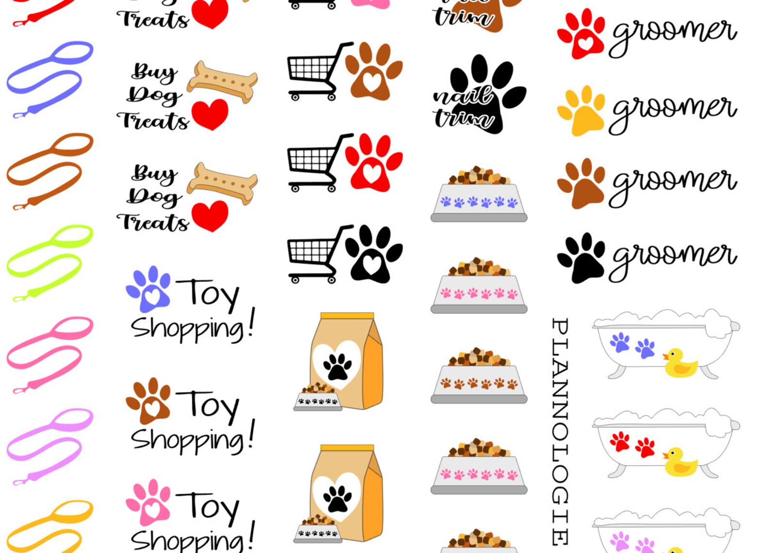 Dog Care Stickers Dog Planner Stickers Pet Medication - Etsy