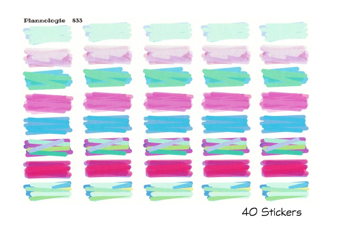 Color Swatches - Planner Stickers - Journal Stickers - Etsy