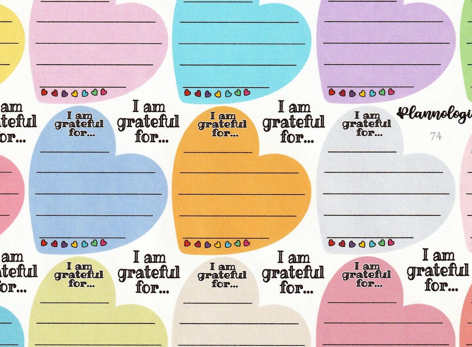 I Am Grateful for Stickers Gratitude Stickers Journal | Etsy