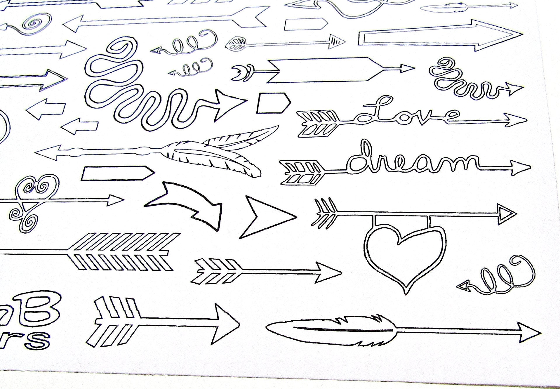 Arrow Planner Stickers Decorative Functional Flags - Etsy