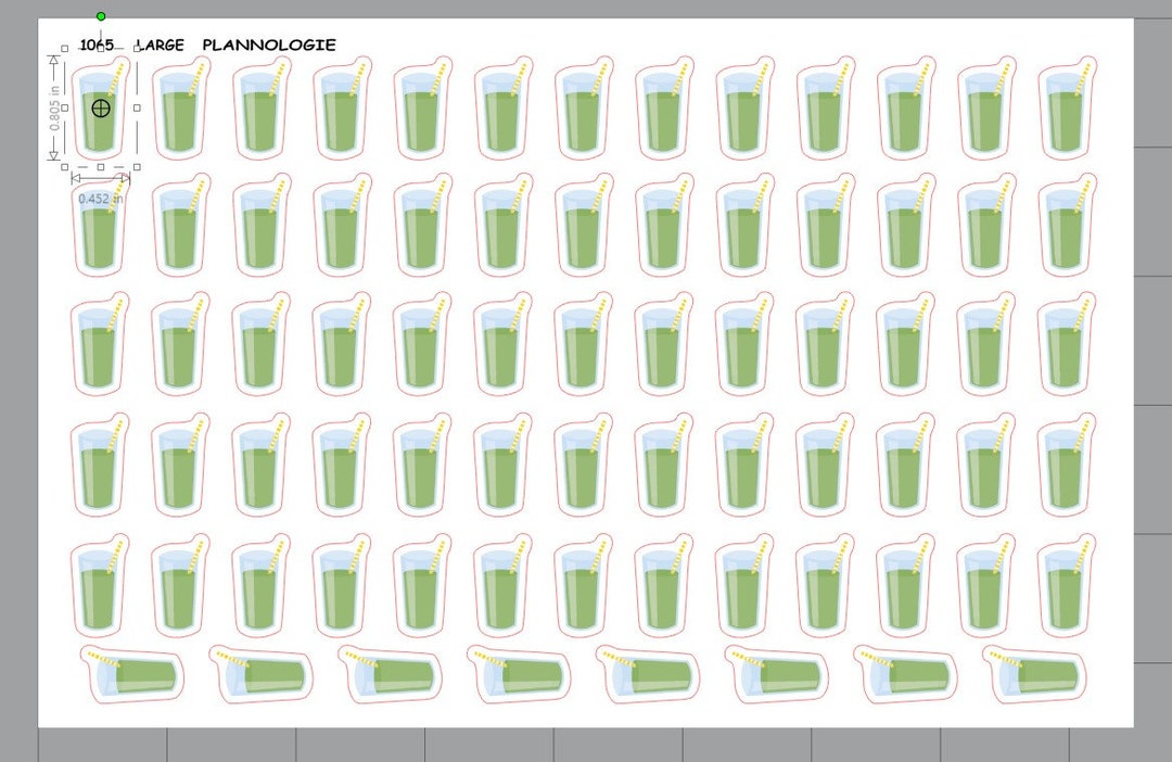 Smoothie Icon Stickers - Planner Stickers - Green Smoothie - Etsy