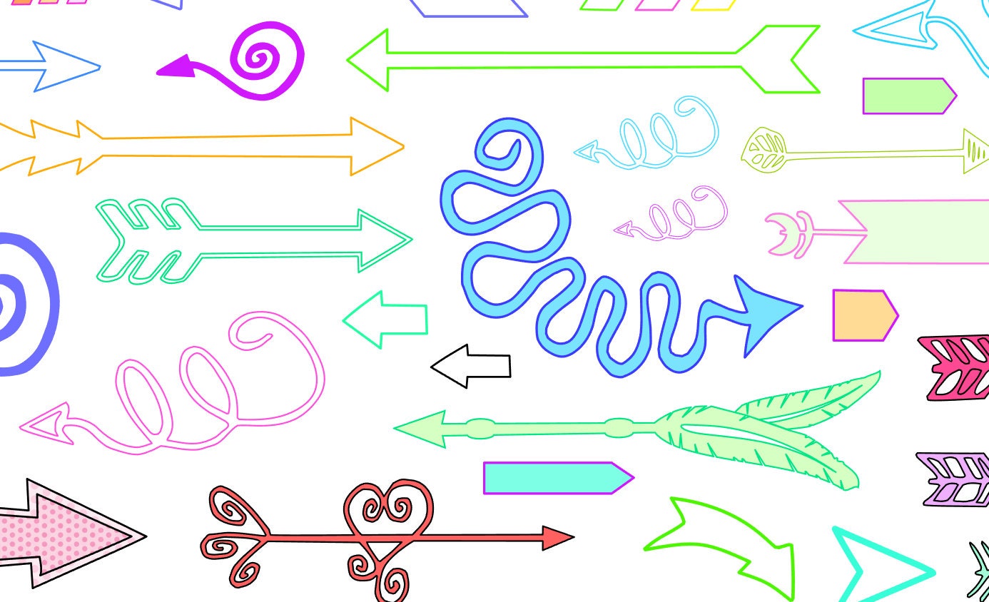 Arrow Planner Stickers Flag Stickers - Etsy