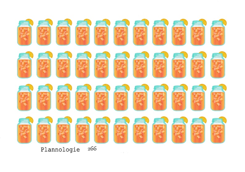 Sweet Tea Stickers Iced Tea Stickers Sweet Tea Planner - Etsy