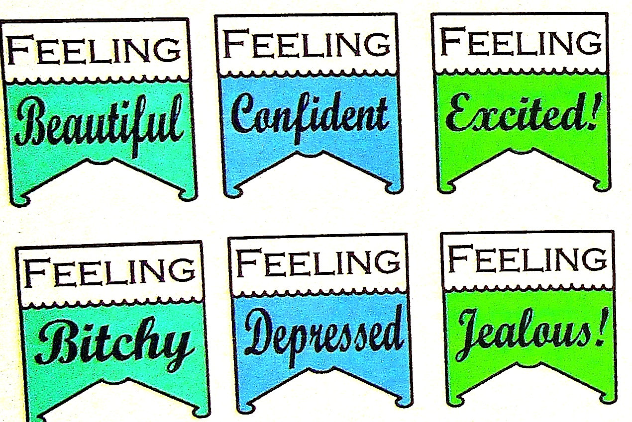 Rainbow Feelings Flag Stickers Mood Tracker Stickers Mood - Etsy