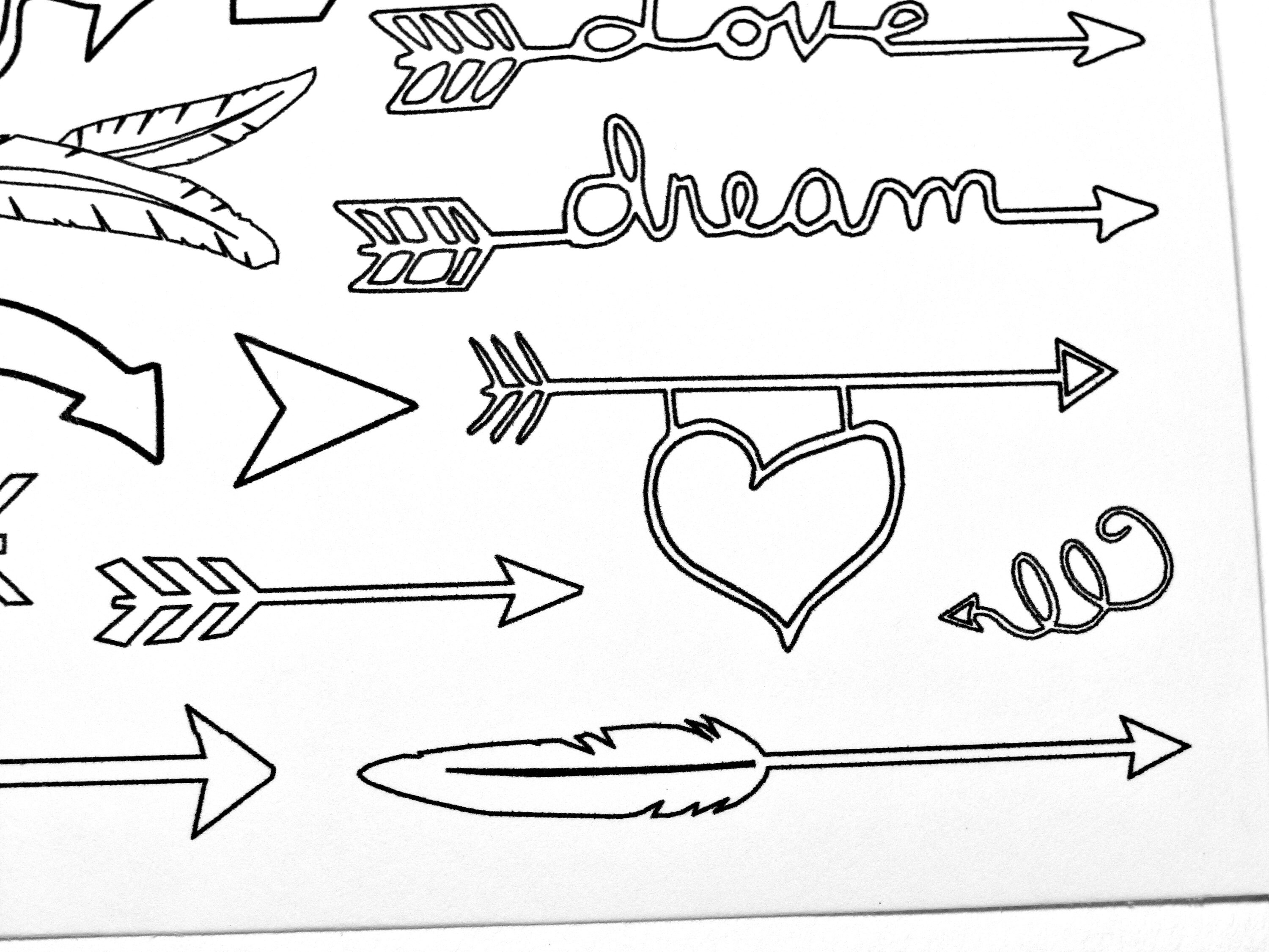 Arrow Planner Stickers Decorative Functional Flags - Etsy