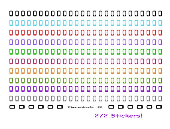 Tiny Cell Phone Icon Stickers Planner Stickers Phone - Etsy