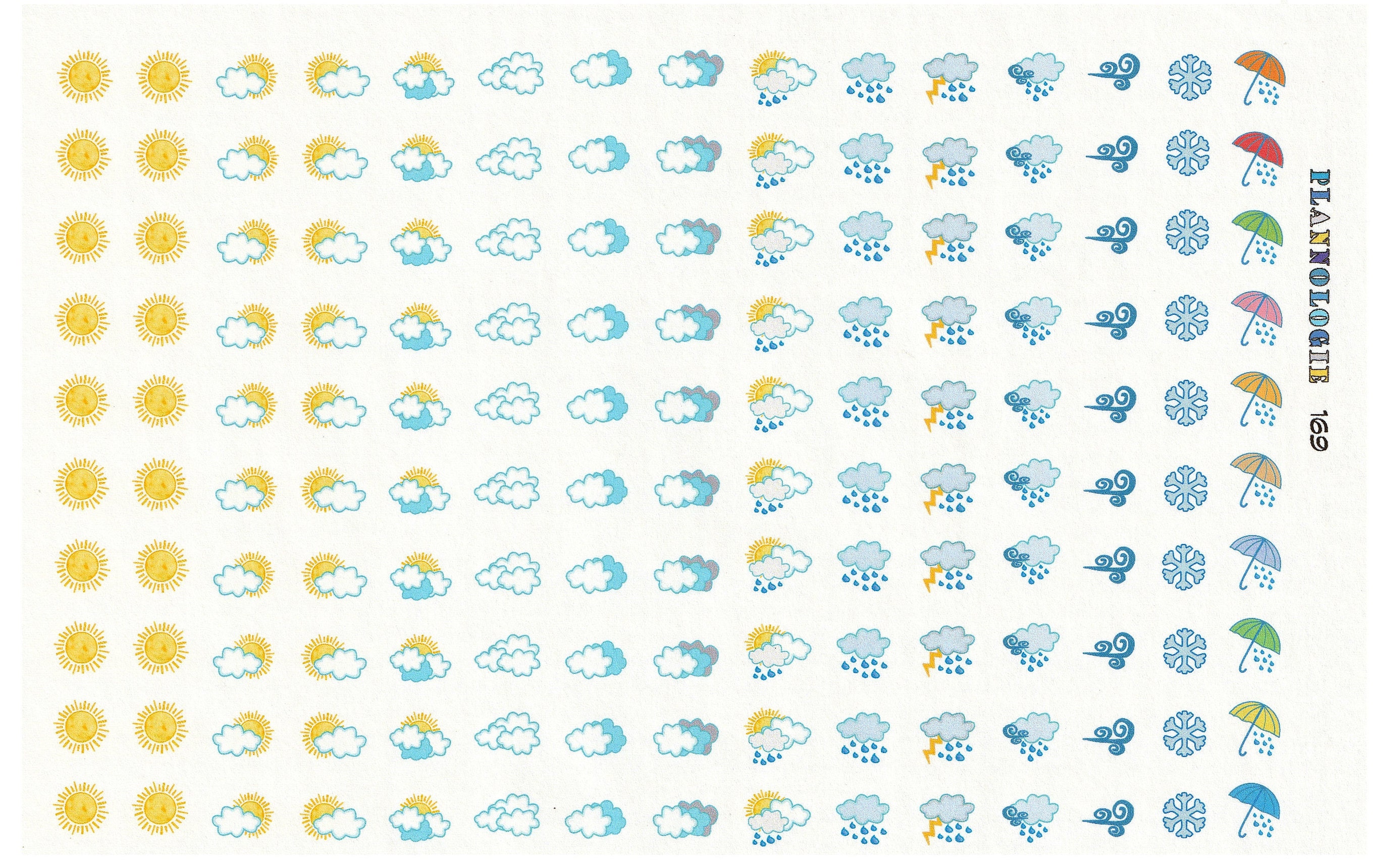 Weather Icon Stickers for Planners and Journals - Etsy