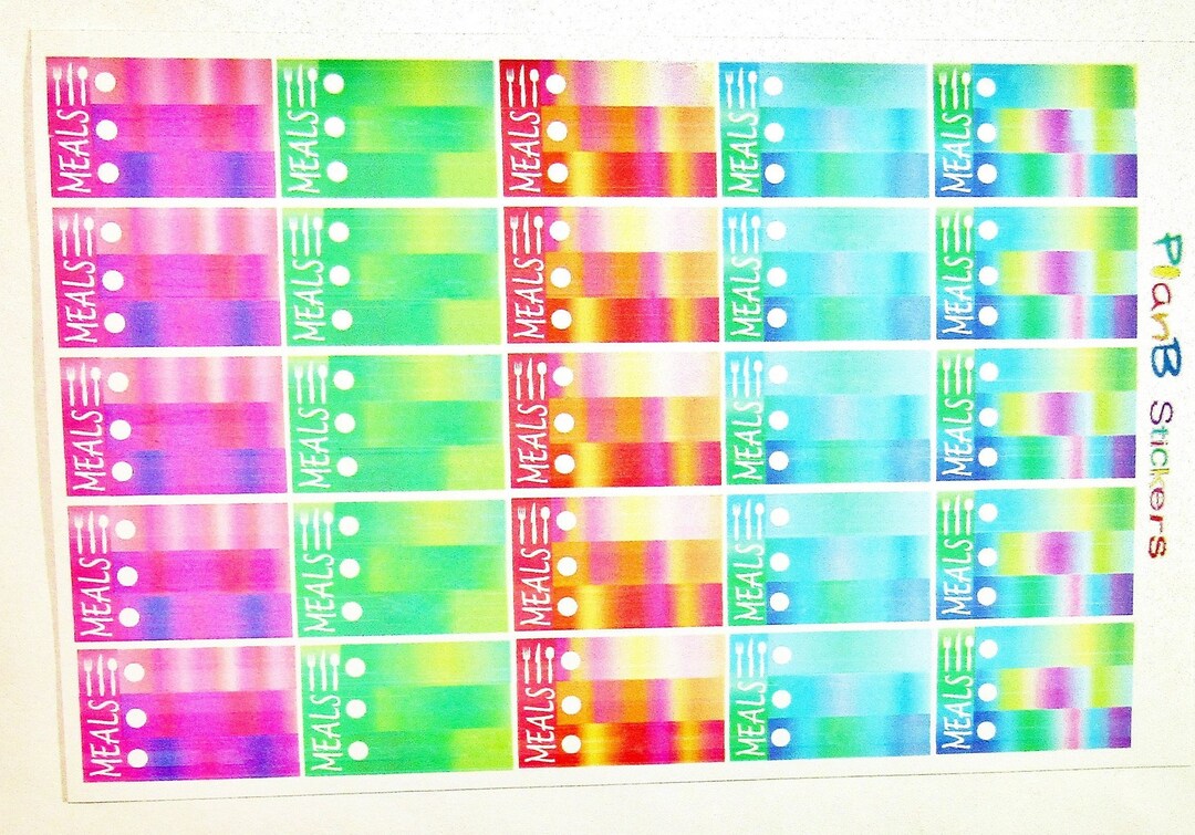 FORK KNIFE & SPOON Meal Planner Stickers - Etsy