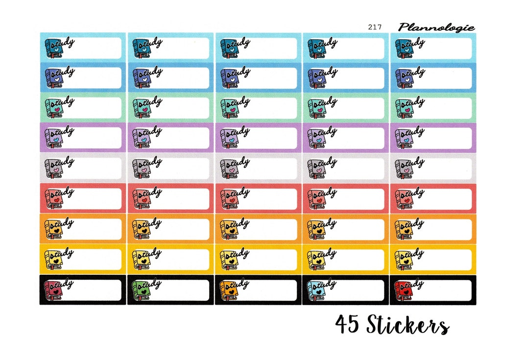College Planner Stickers - Student Planner - Study Stickers - Life ...