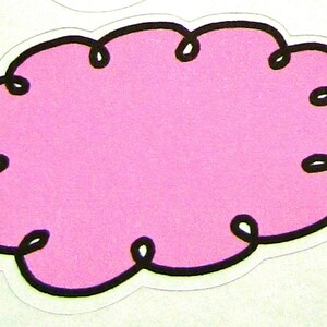 Pink & Purple Doodle Cloud Planner Stickers, Calendar Stickers, Cloud ...
