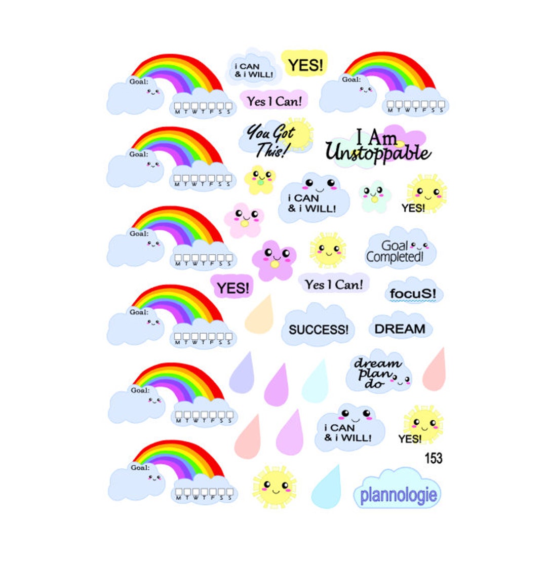 Weekly Habit Tracker Planner Sticker Kit - Daily Log - Chore Tracker ...