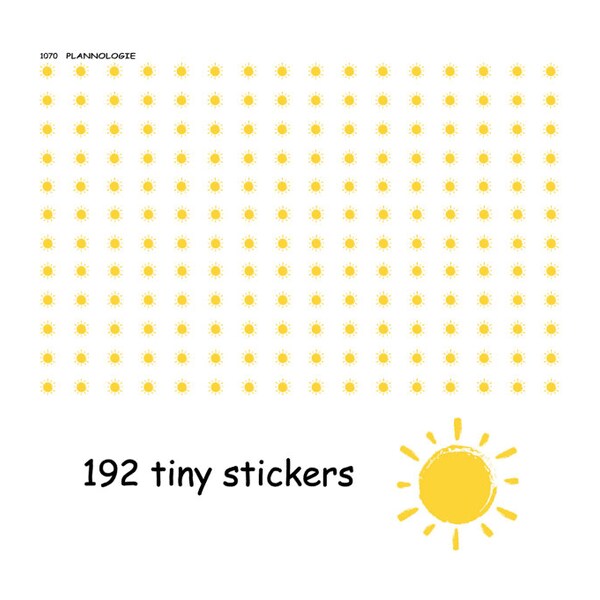 Sun Stickers - Etsy