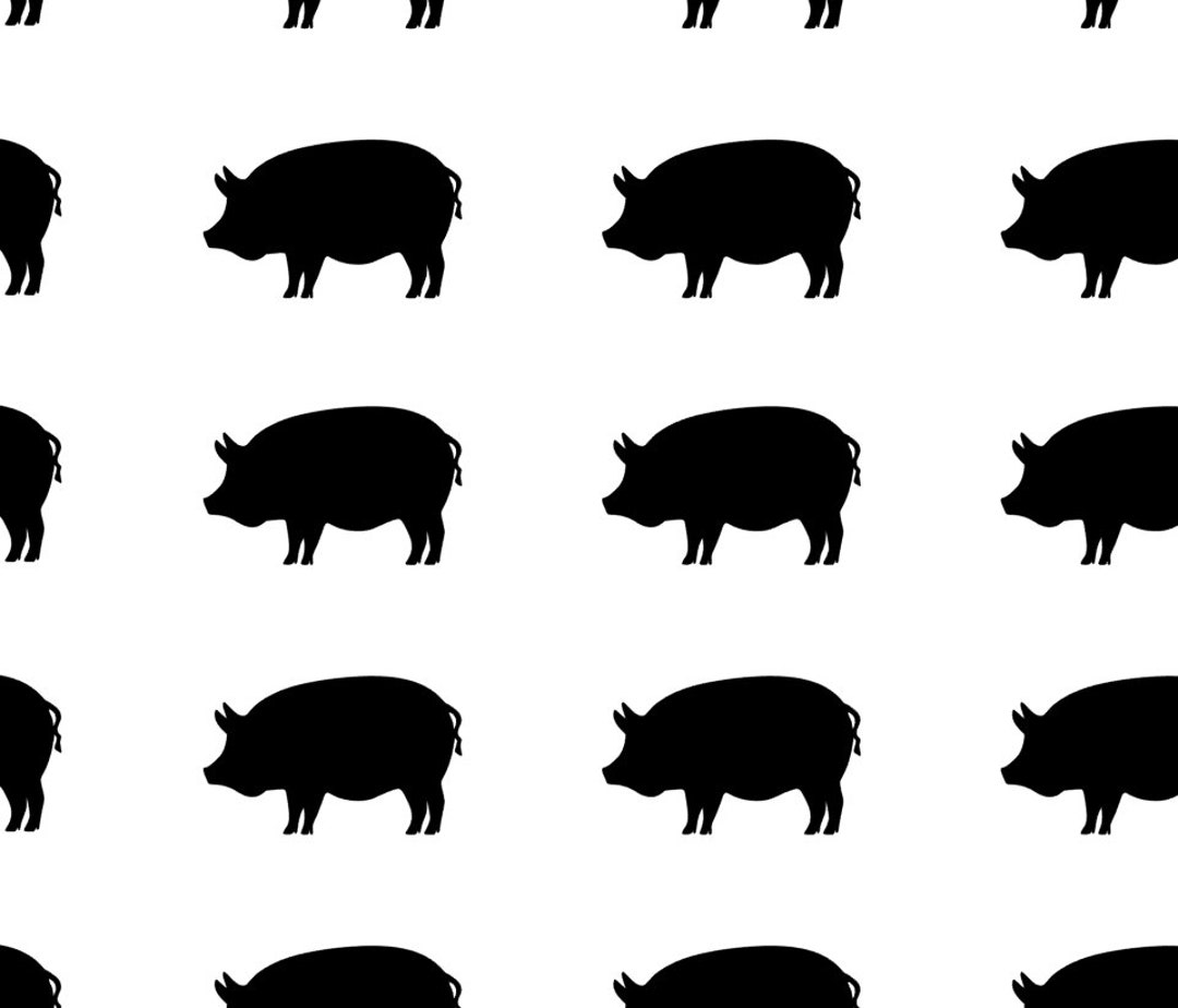 Pig Icon Stickers - Pork Stickers - Wedding Meal Icons - Menu Planner ...